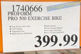 Pro-Form Pro Trainer 500 Exercise Bike - Costco Sale!