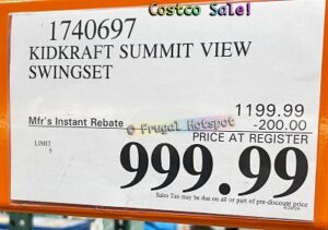 KidKraft Summit View Swing Set - Costco Sale! | Frugal Hotspot
