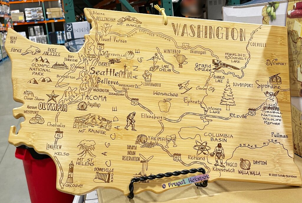 Totally Bamboo Destination Washington Cutting Board at Costco!