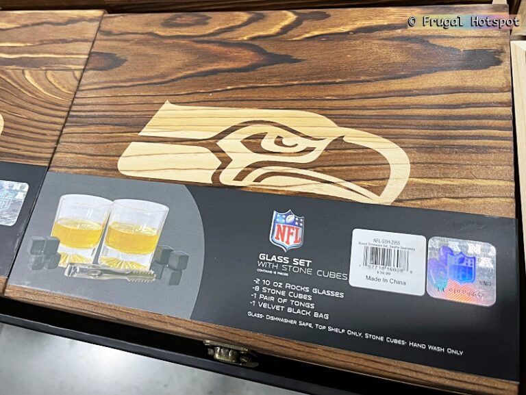 NFL Drink Glass Set w/Stone Cubes at Costco! | Frugal Hotspot