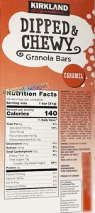 Kirkland Signature Chocolate Dipped Granola Bars at Costco!