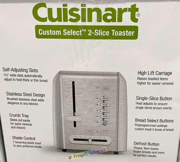 Costco Sale: Cuisinart Custom Select 2-Slice Toaster