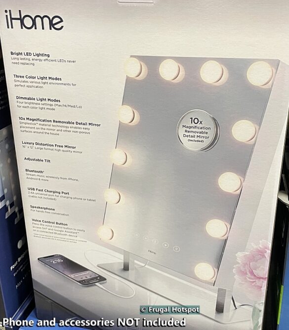 iHome Hollywood Lighted Mirror with Speaker - Costco Sale!