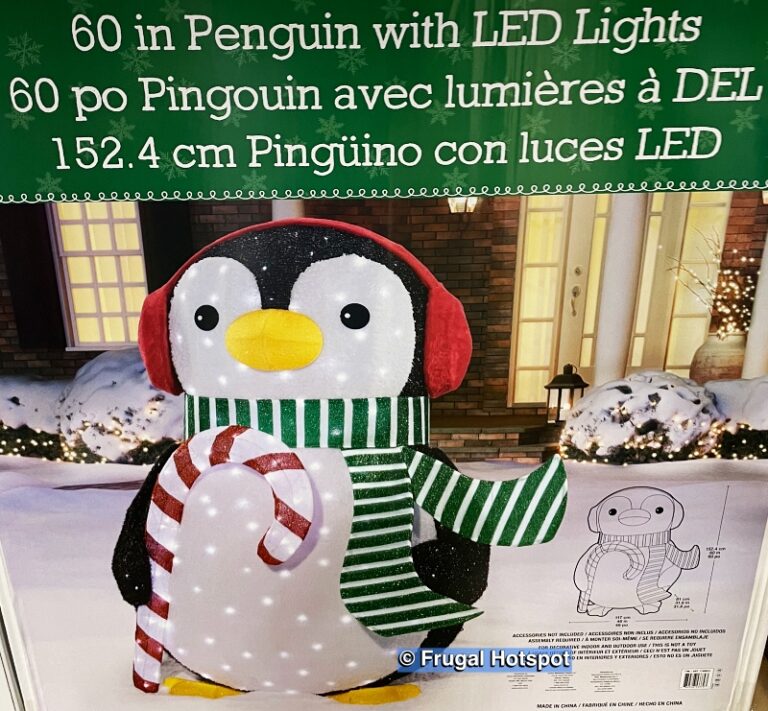 5 Ft Tall Penguin w/LED Lights - Costco Sale! | Frugal Hotspot