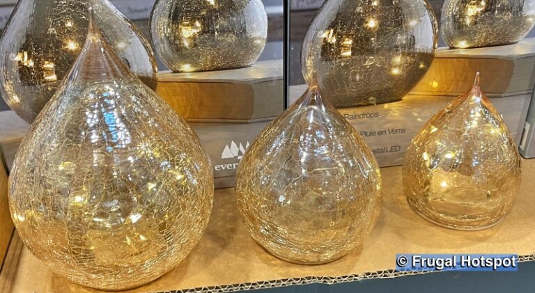 Glass Raindrops w/LED Lights - Costco Sale! | Frugal Hotspot