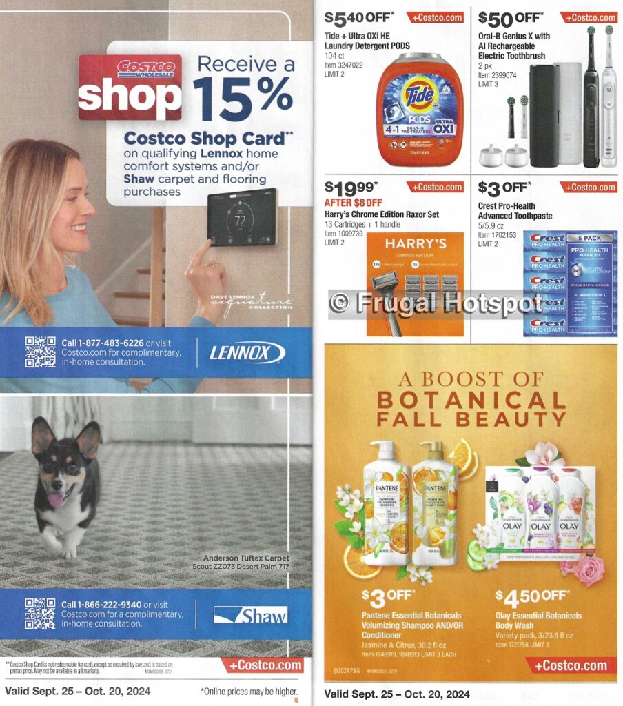 Costco Coupon Book OCTOBER 2024 | Frugal Hotspot