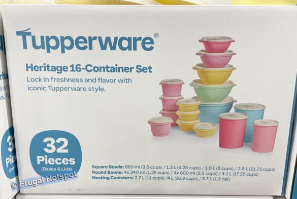 Colorful Tupperware Heritage Container Set at Costco!