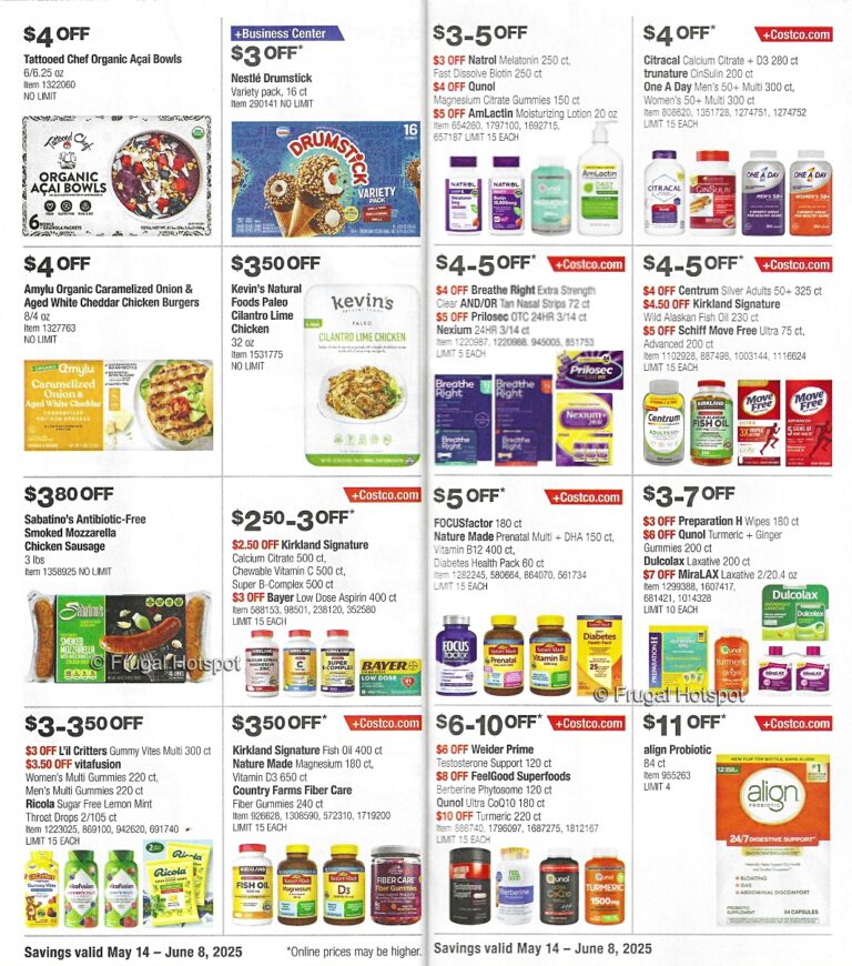 Costco Coupon Book MAY 2025 (5/14/25 - 6/8/25)