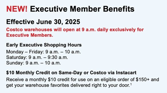 NEW Costco Executive Member Benefits Starting June 30, 2025!