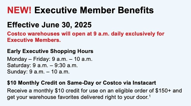 NEW Costco Executive Member Benefits Starting June 30, 2025!