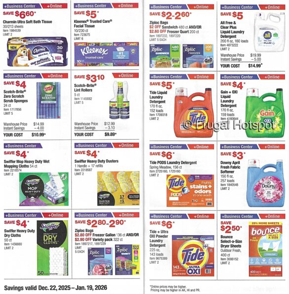 Costco Coupon Book JANUARY 2026 | Frugal Hotspot