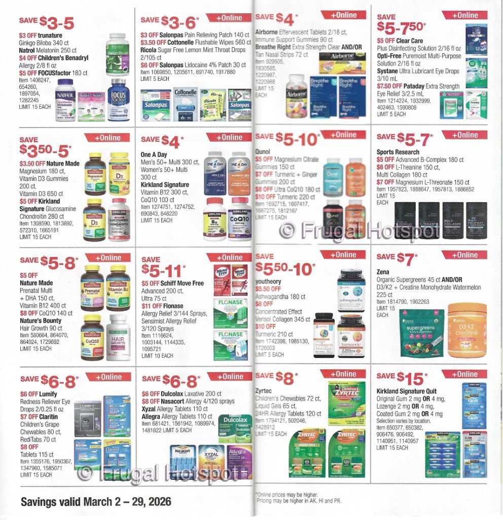 Costco Coupon Book MARCH 2026 | Frugal Hotspot